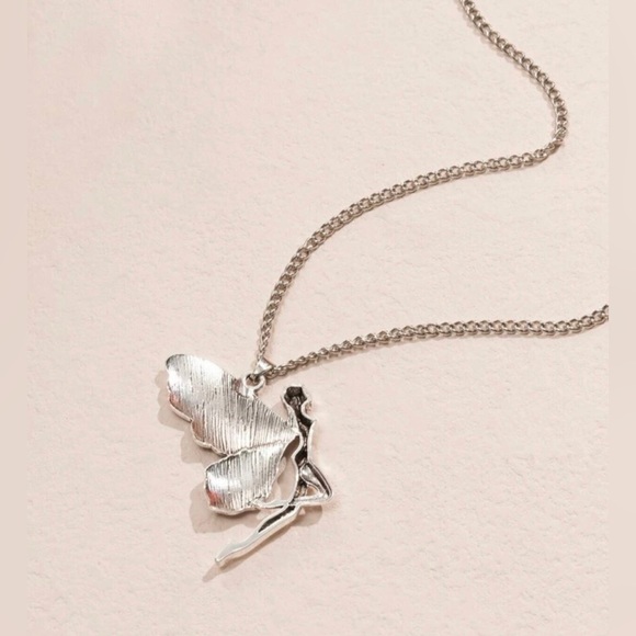 Jewelry | Fairy In Flight Silver Scale Wing Faerie Sprite Pixie Fay ...